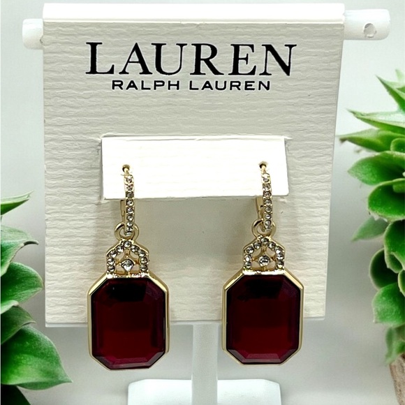 Lauren Ralph Lauren | Jewelry | Lauren Ralph Lauren Gold Tone Red ...
